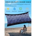 Abstract Stereo Cube Sun Shade Sail 8'X10' Modern Gradient Black Blue ...