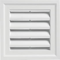 Alcoa Home Exteriors Rectangular Gable Vent Standard - Adjustable Vinyl ...