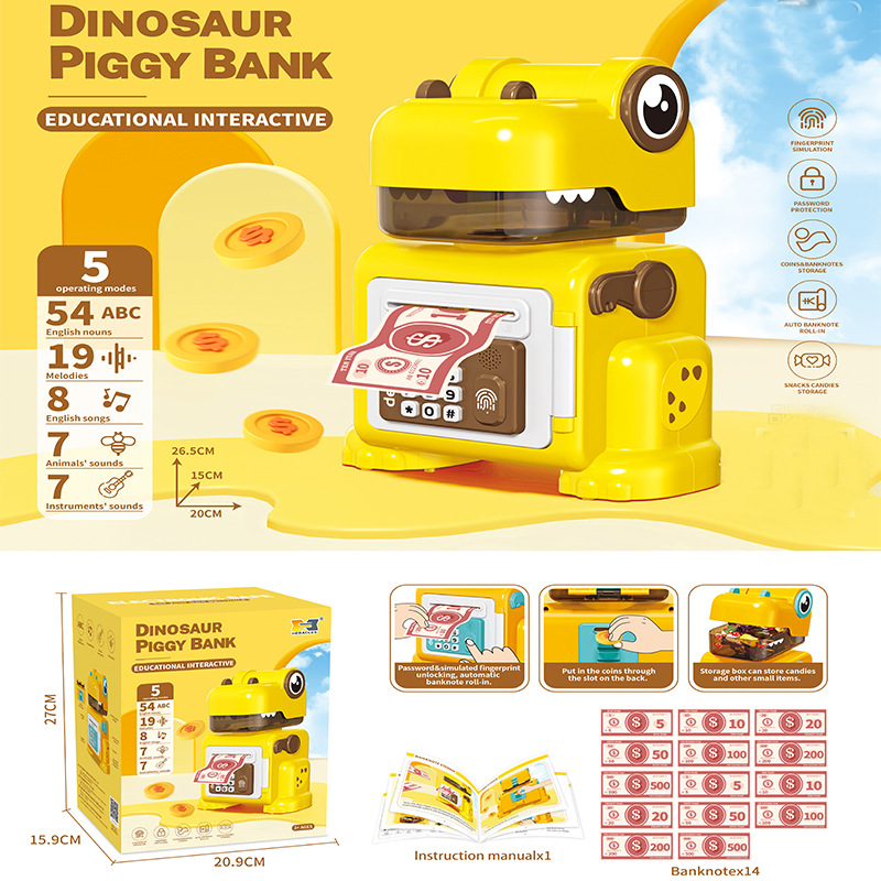 Electronic Piggy Bank for Kids Cash Coin ATM Money Saver Coin Bank for Kids Toys Gift Cartoon ...