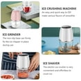 Electric Ice Crusher, Countertop Multipurpose Ice Shaver/Grinder, White ...