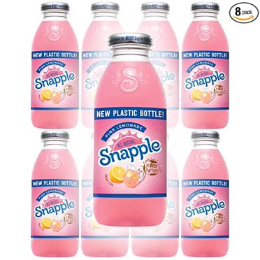 Snapple Raspberry Peach, All Natural, 16 Fl Oz (Pack of 8, Total of 128 ...