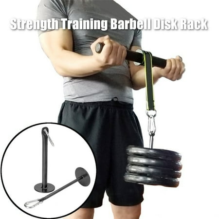 Forearm Wrist Roller Trainer, Strength Training Barbell Disk Rack ...