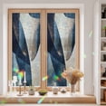 Blue Beige Black Lines Window Privacy Film, Rainbow Film Decorative ...