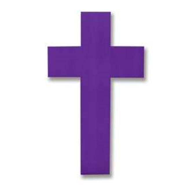 73392 Yard Sign-Purple Cross With Stake - Walmart.com