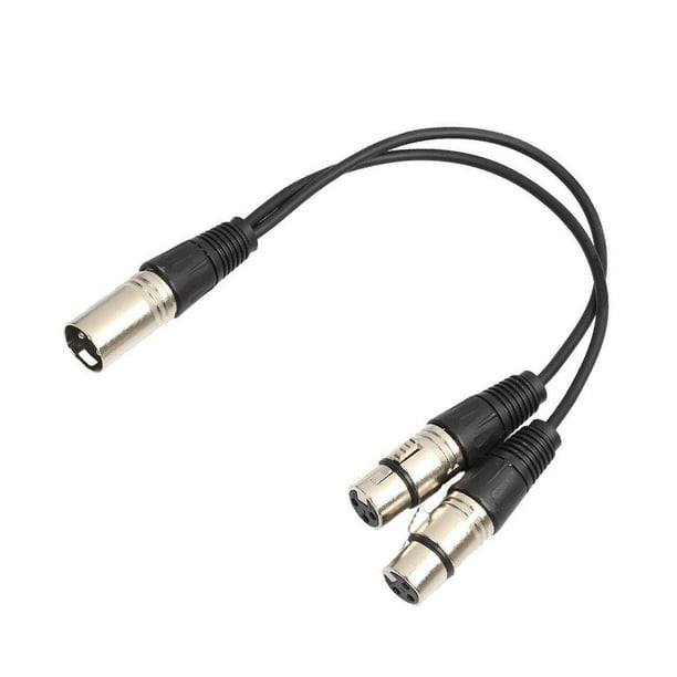 Y Splitter Audio XLR Cable,3-pin Splitter Audio XLR Audio Male to Dual ...