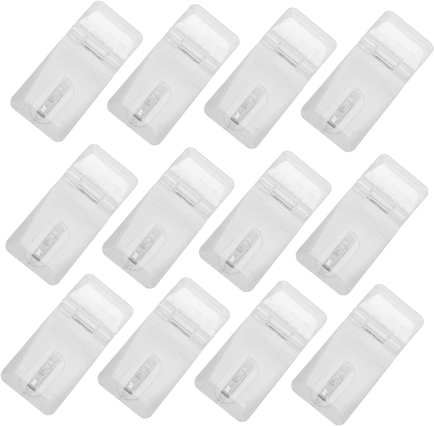 60 Sets Transparent Lock Plastic Hinges Clear Organizer Box Mini Hinges ...