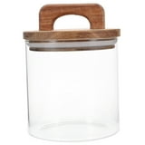 Glass Canister Glass Tea Container Clear Storage Canister Glass Jar ...