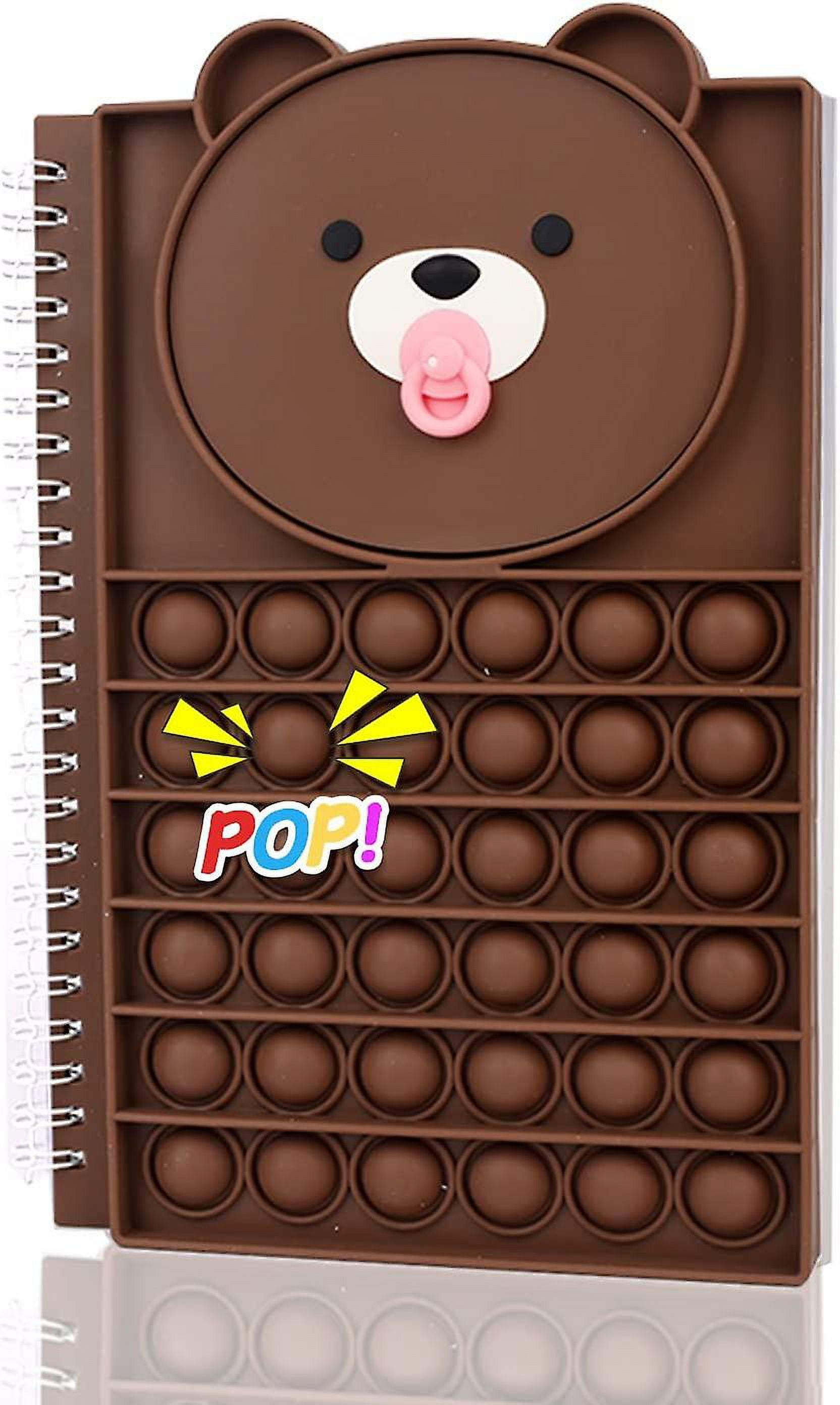 Pop Bubble Fidget Notebook, Popper Notebook para niñas y niños ...