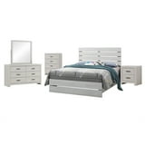 Brantford 5-piece Queen Panel Bedroom Set Coastal White - Walmart.com