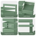 Home Shark 5-Tier Rolling Cart, Metal Utility Cart with Handle and ...