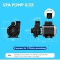 "LINGXIAO SPA Hot Tub Circulation Pump, 0.25HP LX Pump Motor, 115/230V ...