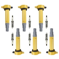 Set of 6 ISA Ignition Coils and 6 NGK Platinum Spark Plugs Compatible ...