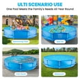 Naipo 10FT Circular Above Ground Swimming Pool, Metal Frame, Quick ...