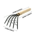 RTDBG Centering Metal Rake With Mesh Mesh 15 Inch Japanese Hand Rake 5 ...