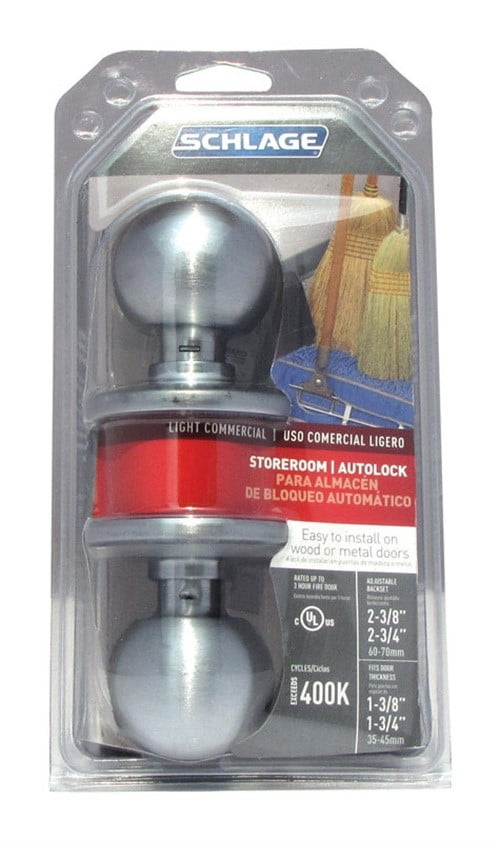 F80CSVORB626 Satin Chrome Orbit Storeroom Autolock Knob - Walmart.com