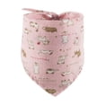 Cats & Paw Prints Pet Bandana - Linen Triangle Scarf for Golden ...