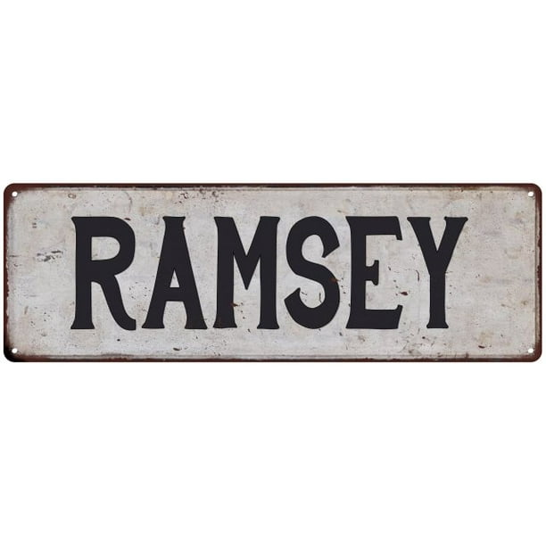 RAMSEY Vintage Look Rustic Chic Metal Sign 6x18 106180036471 - Walmart.com