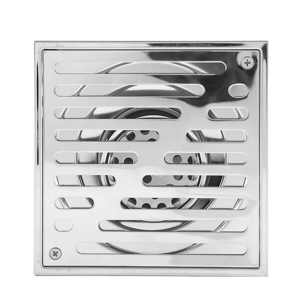 Shower Drain Hair Catcher Square Floor Drain Stainless Steel Bathroom ...