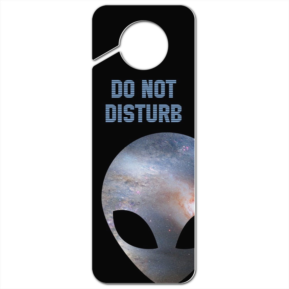 Alien Head in Space Plastic Door Knob Hanger Sign - Walmart.com