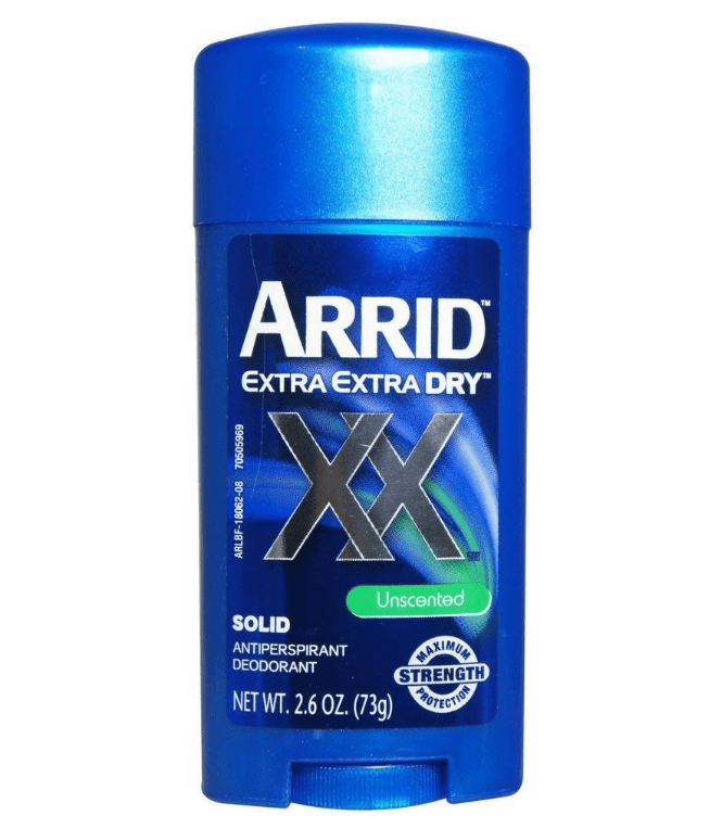 Arrid XX Extra Extra Dry Solid Antiperspirant Deodorant, Unscented, 2.6 ...
