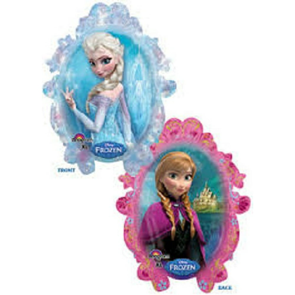 XL 31" Frozen Anna & Elsa Disney Super Shape Mylar Foil Balloon Party ...
