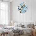 12 Inch Starfish Starfish Shell Wall Clock, Marine Life Wood Grain ...