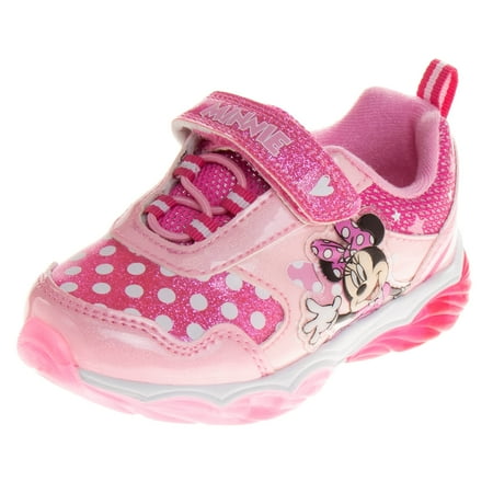 Disney Girls' innie Mouse Shoes - Minnie Mouse Slip-On Laceless Light ...