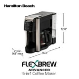 Hamilton Beach FlexBrew Advanced 5-in-1 Coffee Maker, Single-Serve, 12 ...