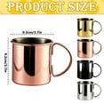 THHEIC Pure Copper 500ML Mug Cup For Coffee Beer Tea Camping Outdoor ...