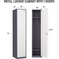 MIIIKO Metal Locker for Employees, Gym Locker with Keys, Metal Storage ...