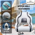 VANCUS Deluxe High Back Boat Seat with Armrests & Bolster - Walmart.com