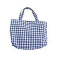 AuroraX Japanese Checkered Bento Bag Portable Cloth Lunch Tote ...