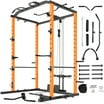 UPGO Power Cage,1200lbs Multi-Function Power Rack with Lat Pulldown and ...