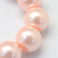 1 Strand Baking Painted Pearlized Glass Pearl Round Bead Strands ...
