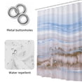 Abstract Transparent Fluid Shower Curtain Set, Waterproof Shower ...
