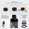 Matte Black Modern Bathroom Sink Drain Kit, Flexible Expandable P-Pipe ...