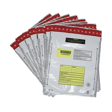 ControlTek, CNK585064, High-Performing Security Bags, 50 / Pack, Clear ...