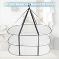 3-Tier Sweater Drying Rack Hanging Clothes Hanging Dryer Laundry Mesh ...