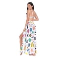 Cartoon Abstract Punctuations Hand Drawn Women's Swimwear Cover Ups ...
