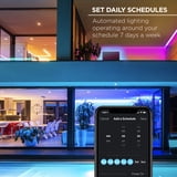 Merkury Innovations Indoor/Outdoor Smart Symphony RGBW Multicolor Strip ...