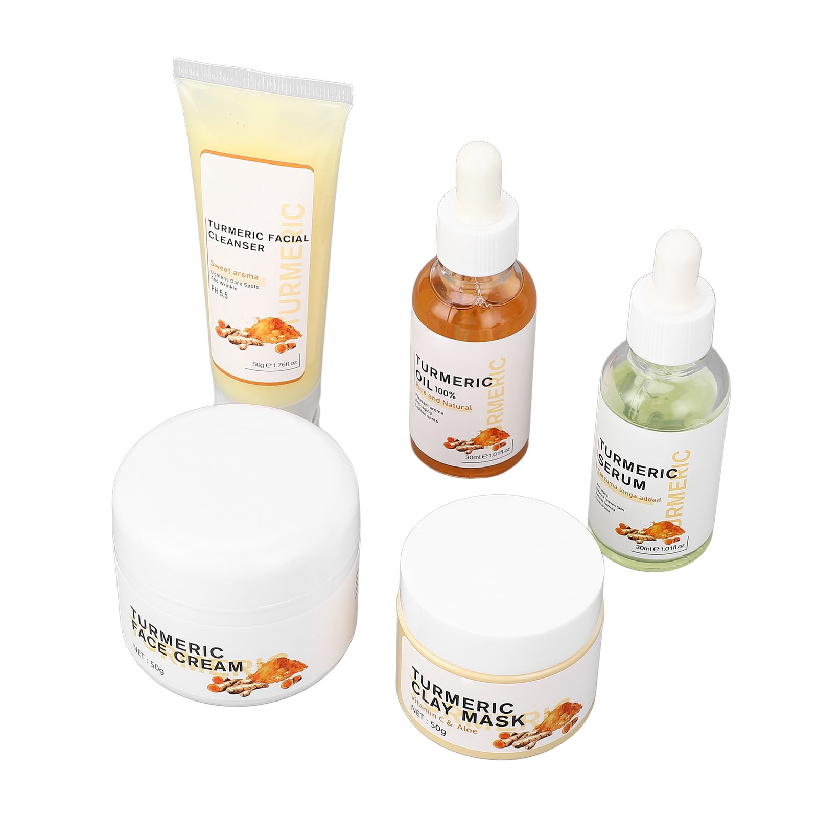 Kit Completo De Cuidado Facial De Cúrcuma, Suero Facial De Aceite ...