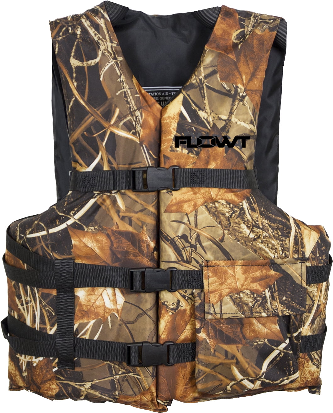 FLOWT Fishing Angler Life Vest - USCG Approved Type III PFD - Walmart ...