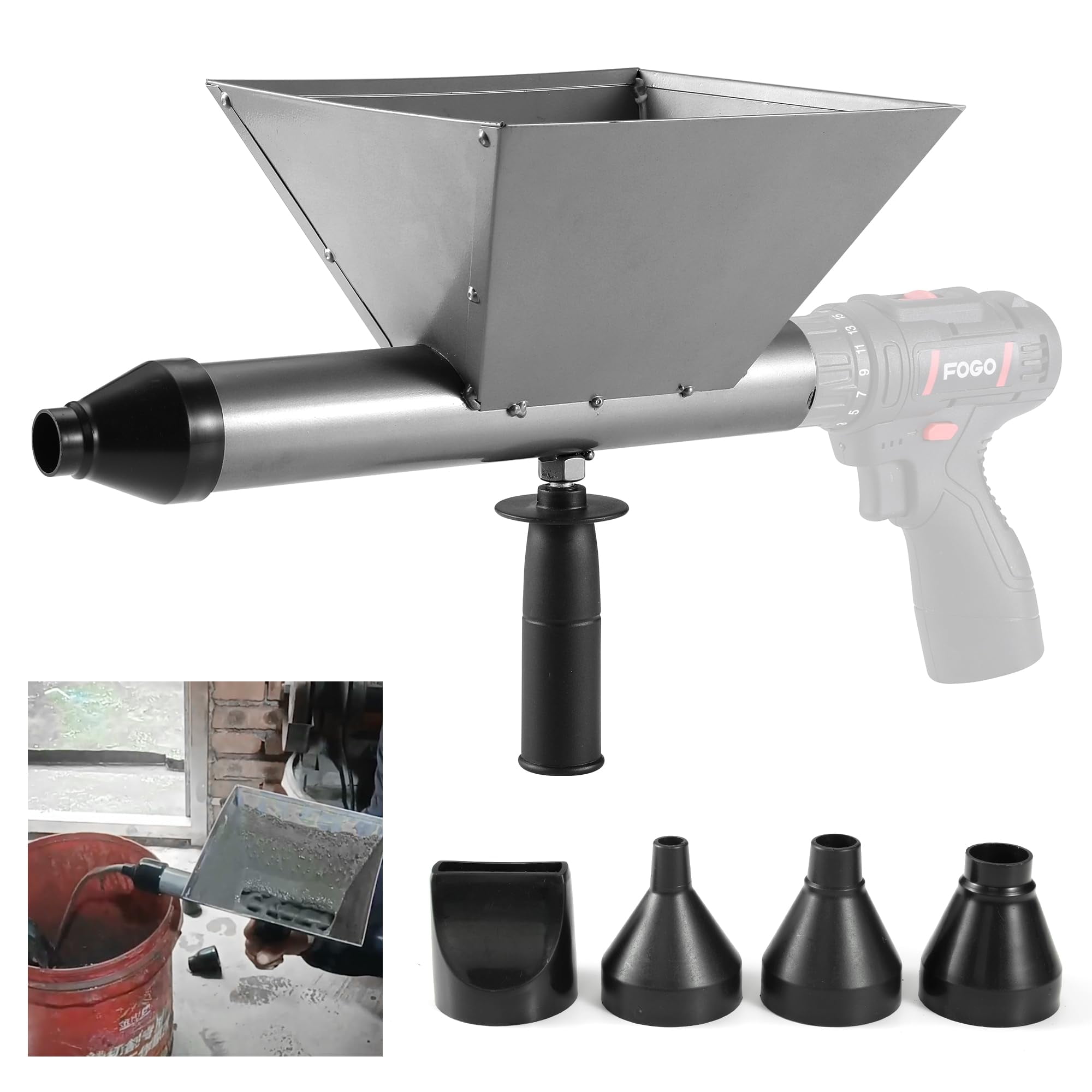 DUXINN Electric Mortar Grout Gun, Portable Cement Grouting Machine ...