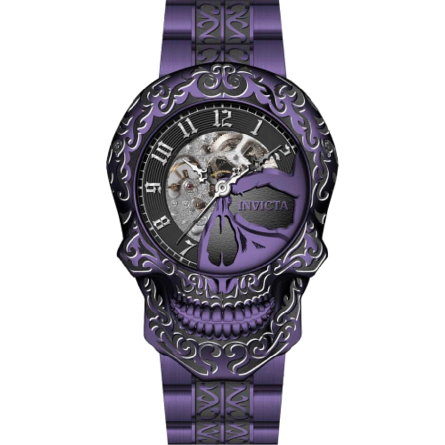 Invicta Artist Skull Automatic Black Dial Men's Watch 39184 - Walmart.com