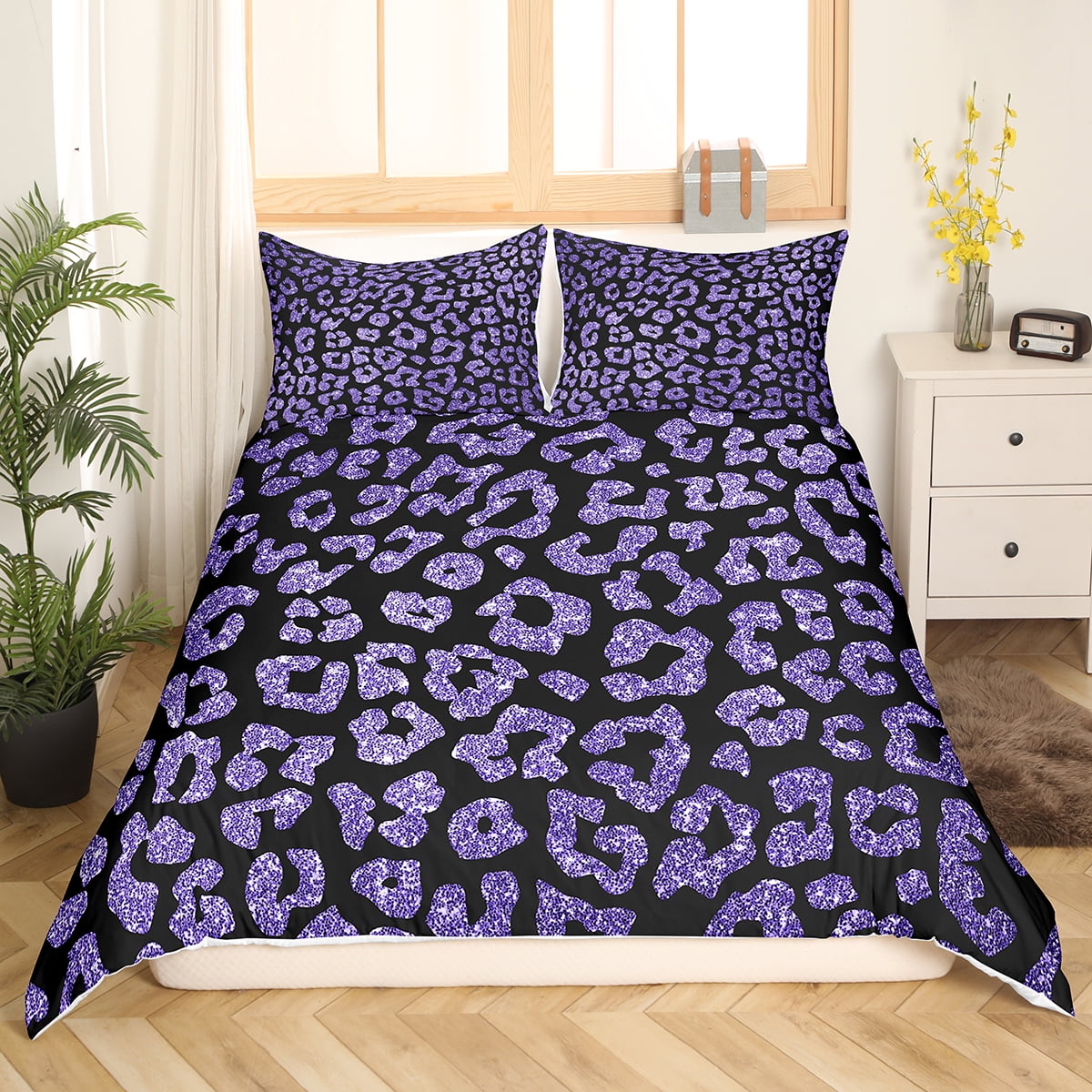 Purple Animal Print Bedding