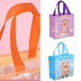 Cartoon Shopping Bag 9x9x4Inch Nonwoven Fabric Bags with Handle Carring ...