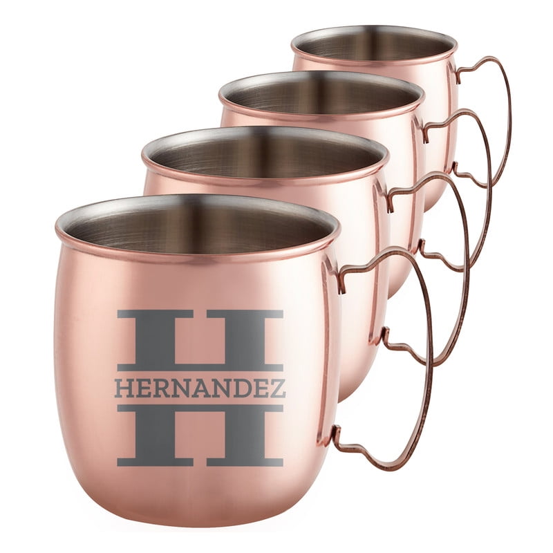 PERSONALIZED Round Custom Family Name Classic Moscow Mule Mug with ...