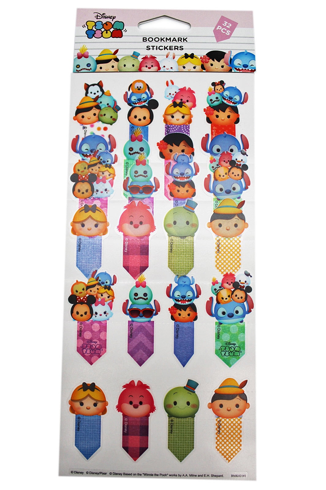 Disney Tsum Tsum Classic Disney Animation Characters Bookmark Stickers ...