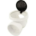 Canplas Backwater Valve, 4-Inch PVC, White, Prevents Sewage Backflow ...