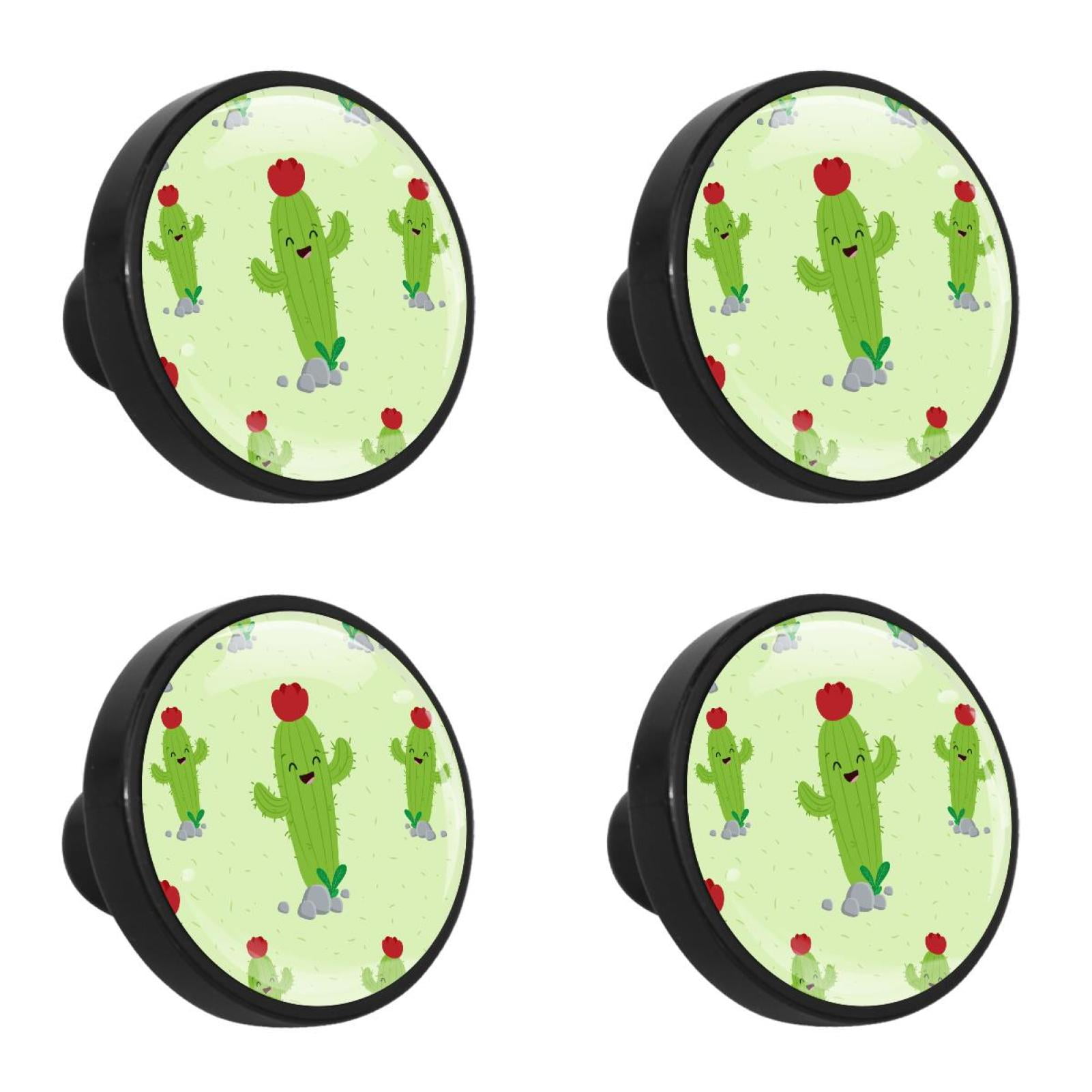 4 Pcs Cactus Knobs for Kitchen Cabinet Cupboard Dresser Bookcase Drawer ...